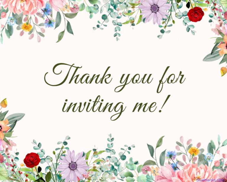 15 Creative Ways say thanks for invitation reply message